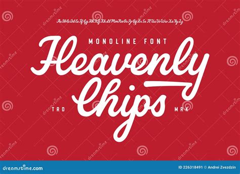 Original Monoline Script Font Vector Illustration 226318790
