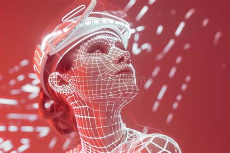 Virtual Assistant An Ethereal Light Figure Guiding Users Through The Digital Realm Stock