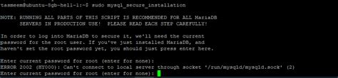 Create New Site Error When Installing Erpnext On A Fresh Ubuntu 1604