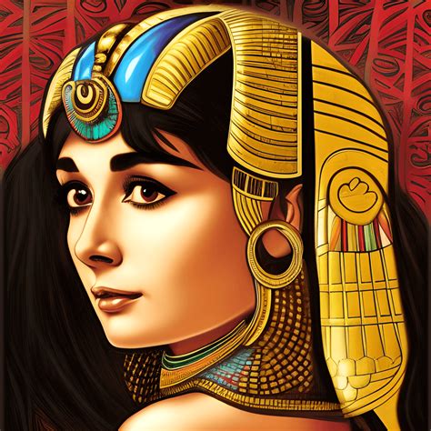 Queen Cleopatra Stock Illustration Image Of Hieroglyphs