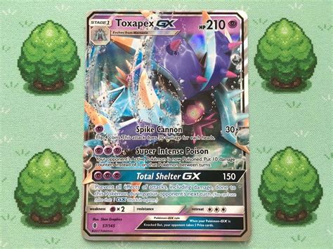 Download Toxapex Gx Collectible Card Wallpaper