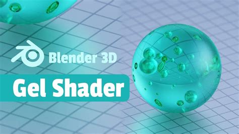Create a GEL-Shader in Blender with REAL air bubbles! | Blender tutorial, Blender 3d, Blender