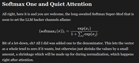 Exploring Softmax1 Or “community Research For The Win” Data Science