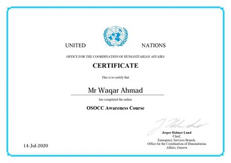 Waqar Ahmad On Linkedin Thanks United Nations Ocha For Giving An