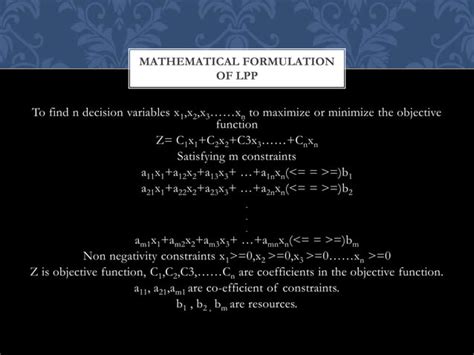 Operations Research Lpp Ppt