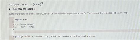 Solved Compute Answer V W Click Here For ExampleNote Chegg