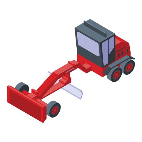 Grader Machine Icon Isometric Style 15845744 Vector Art At Vecteezy
