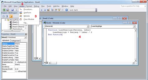 Cara Membuat Formula Baru Di Ms Excel Menggunakan Coding Vba