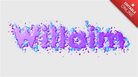 Willaim Text Style Effects Generator
