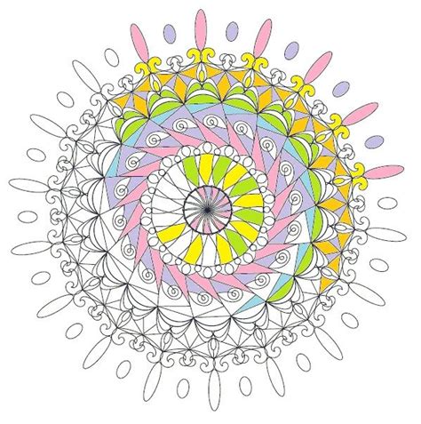 Spirograph Mandala Coloring Page Free Pdf Download