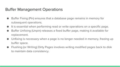 Buffer Management In Dbms Systemssspptx