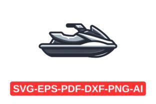 Jet Ski Art Svg Vector Clipart Graphic By Artful Assetsy · Creative Fabrica