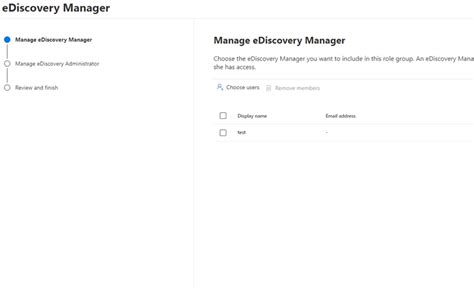 cannot add ediscovery manager using ps microsoft qanda