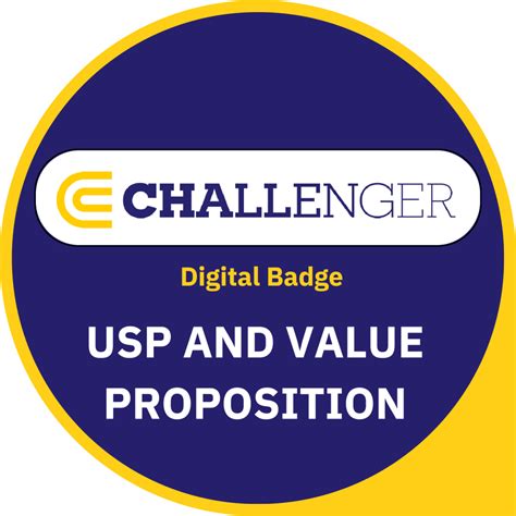 Challenger Usp And Value Proposition Badge — Elearningproject Eu