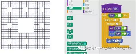 Scratch递归算法画手绢 少儿编程