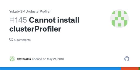 Cannot Install Clusterprofiler · Issue 145 · Yulab Smuclusterprofiler
