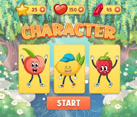 Premium Vector A Game Background Template With Elements