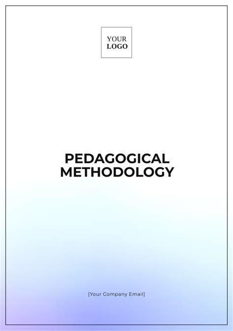 Free Pedagogical Methodology Template To Edit Online Free Pedagogical Methodology Template To Edit Online
