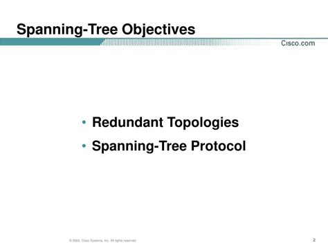 PPT CCNA V Module Spanning Tree Protocol PowerPoint Presentation ID