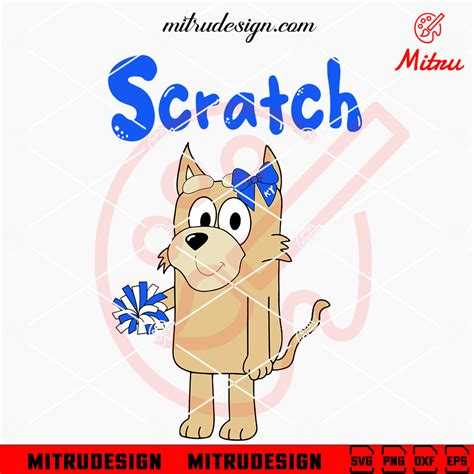 Bluey Scratch Wildcat Mascot Cheerleader Svg Kentucky Wildcats Girl