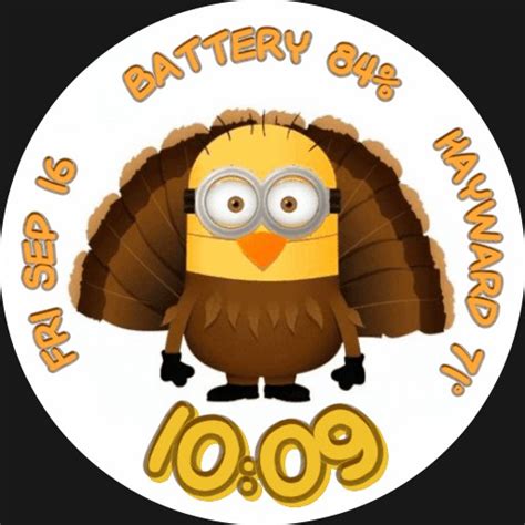 A Minion Thanksgiving • Watchmaker The Worlds Largest Watch Face Platform