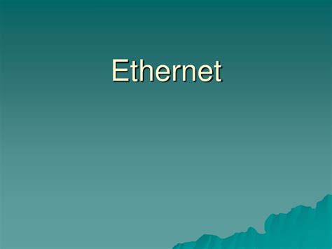 PPT Understanding Ethernet And LAN Technologies PowerPoint Presentation ID