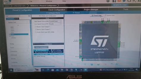 projet stm32 keil cubemx hse rcc adc hal l298n mqsensor