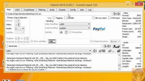 encode convert videos to h 265 hevc using hybrid youtube