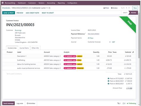 Odoo For Construction Project Management First Line Software