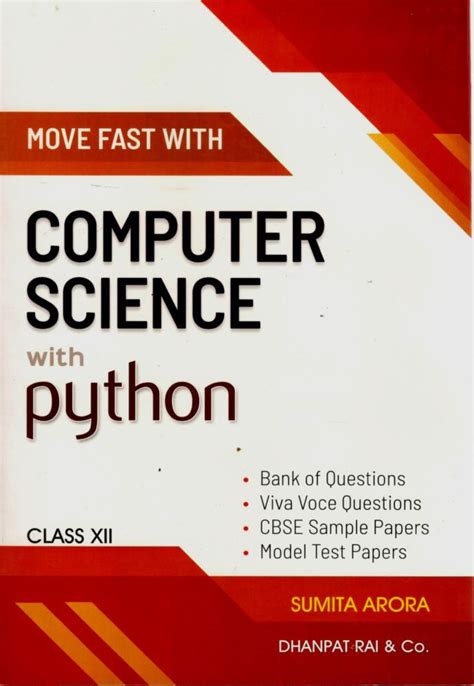 Dhanpat Rai Computer Science With Python Textbook
