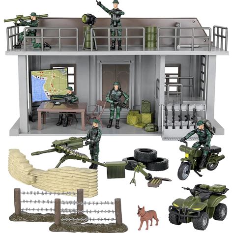 Click N Play Army Action Figure And Military Playset With Multi Level