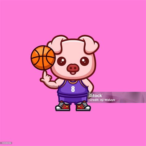 원숭이 농구 귀여운 크리에이티브 카와이 만화 마스코트 로고 Championship에 대한 스톡 벡터 아트 및 기타 이미지 Championship 경기 스포츠 귀여운