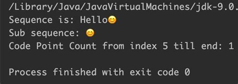 Java Stringbuffer Codepointcount