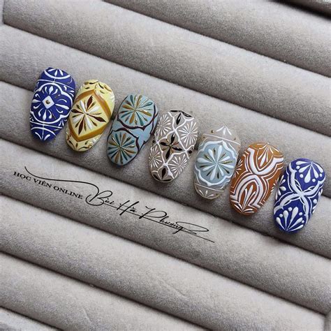 Pin By Victoria Torno On Tile Nails Boho Nails Bohemian Nails Swag