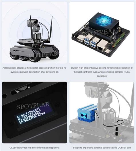 Ugv Rover Pt Kit Ai Opencv Robot Car Mediapipe For Jetson Orin