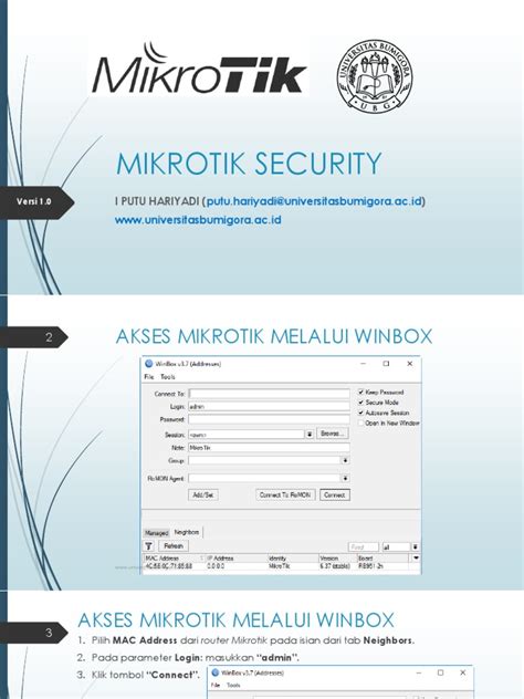 Modul Mikrotik Security Versi 1 0 Final Pdf