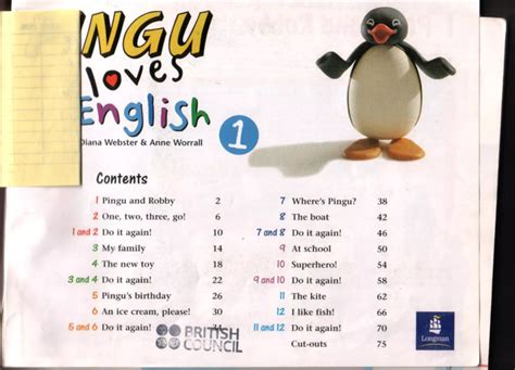 Pingu Pingu Loves English Book 1 2001 Book Hit Entertainment