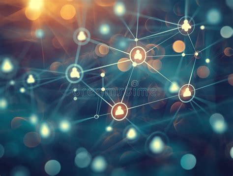 Abstract Social Network Connectivity Concept Stock Image Image Of