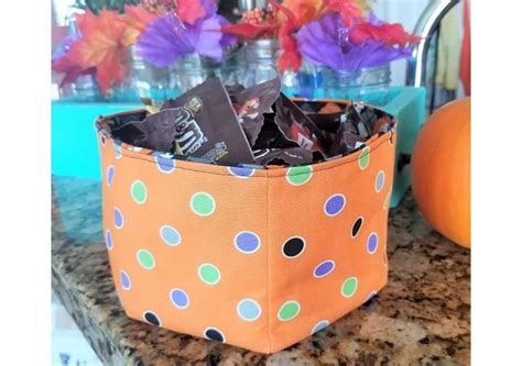 Free Fabric Bucket Sewing Pattern Crafts On Display