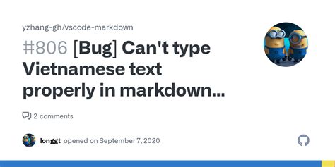 Bug Cant Type Vietnamese Text Properly In Markdown File · Issue 806 · Yzhang Ghvscode
