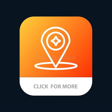 Map Compass Navigation Location Mobile App Button Android And Ios