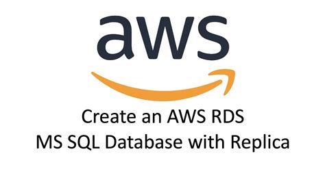 Create Aws Rds Ms Sql Database With Replica Youtube