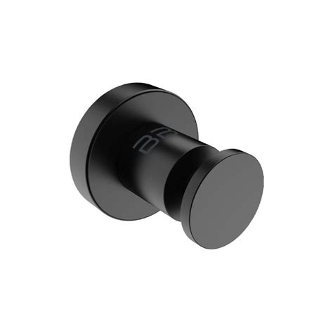 Bb Single Robe Hook Black Continental Bathroom Supplies