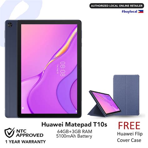 Huawei Matepad T10s 64GB ROM 3GB RAM 10 1 FHD Display 5100mAh Battery Shopee Philippines