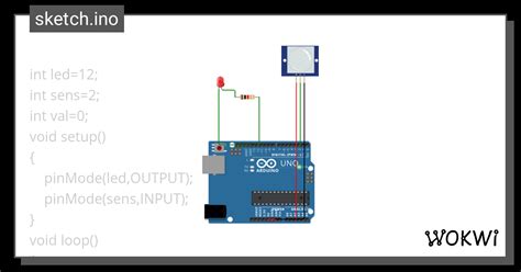 Pir Motion Sensor Wokwi Esp32 Stm32 Arduino Simulator