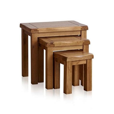 Nest Of Tables Wood And Oak Nest Of Tables