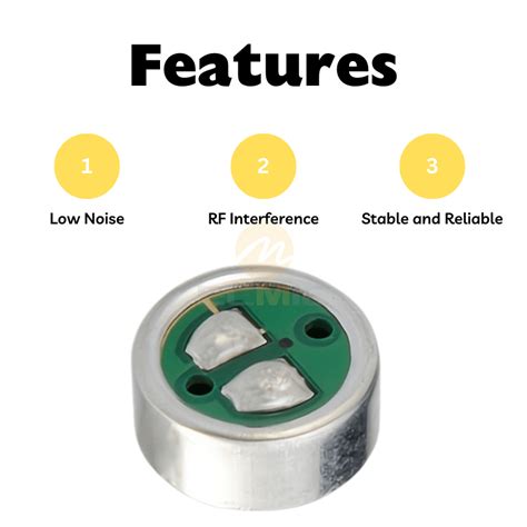 6mm Figure 8 Microphone Component For Headset Mics Ecmic