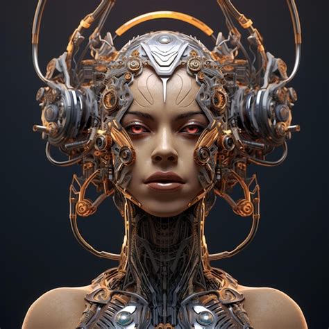 Premium Photo Beautiful Female Android Woman