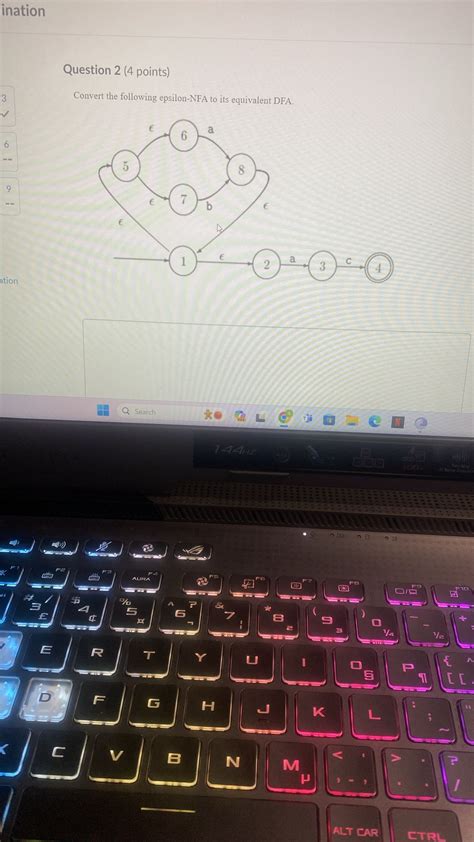 Solved Convert The Following Epsilon Nfa To Its Equivalent