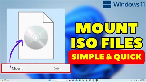 how to mount iso files on windows 11 windows 10 full guide youtube